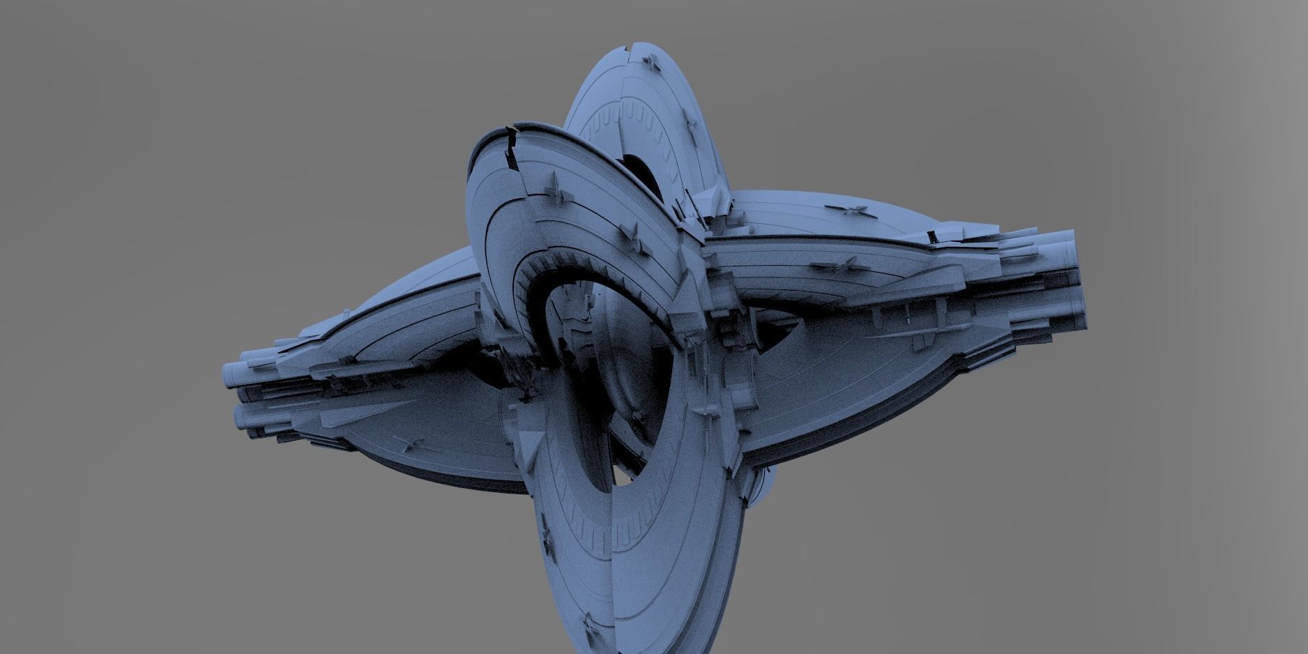 Floating Angel monolith Sci-fi Space funnels 3 3D model | CGTrader