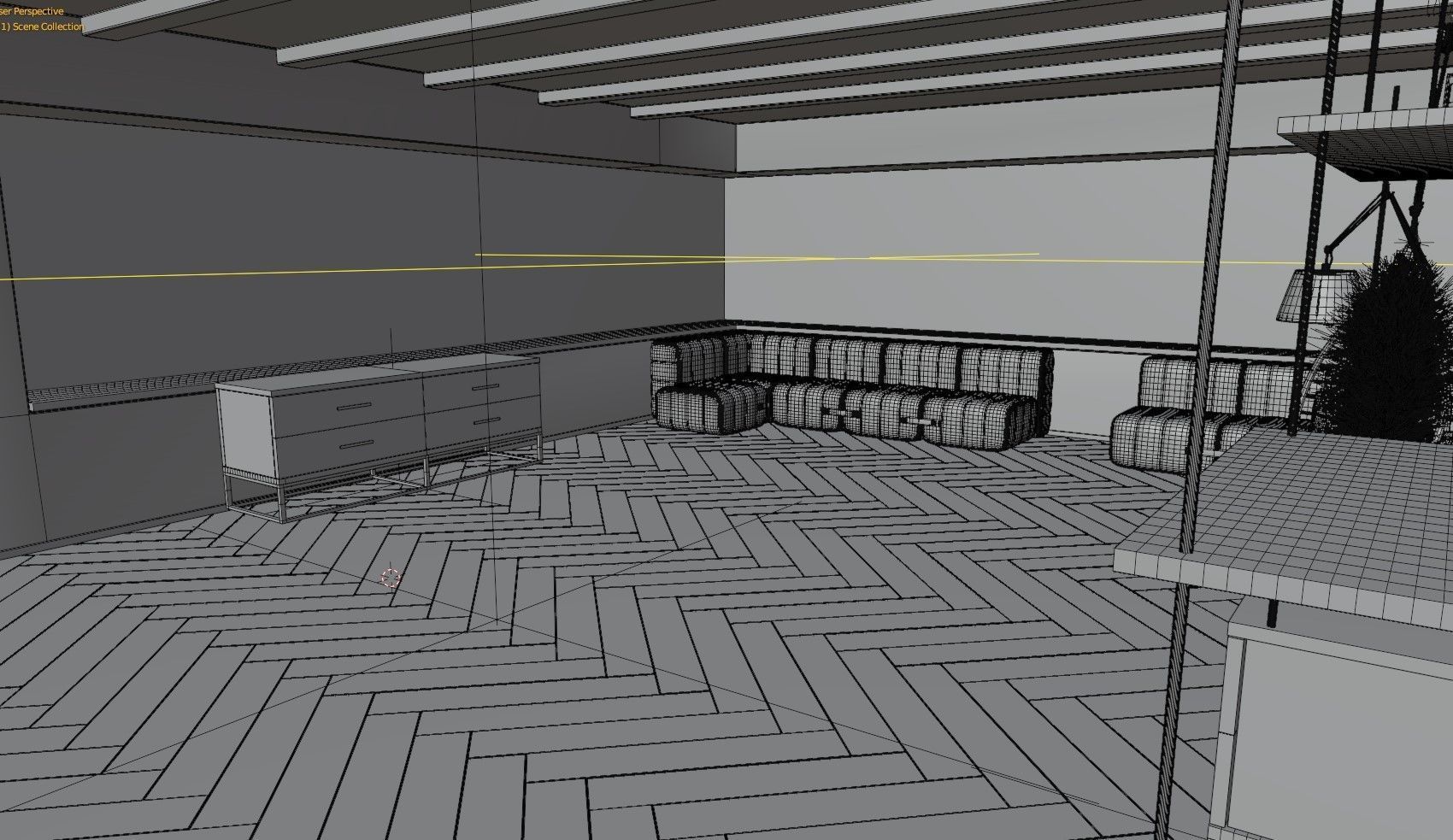 Luxury Loft Blender Cycles house living room 3D model | CGTrader
