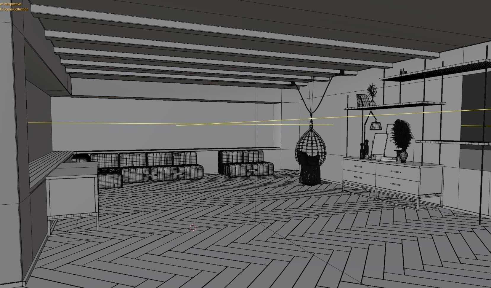 Luxury Loft Blender Cycles house living room 3D model | CGTrader