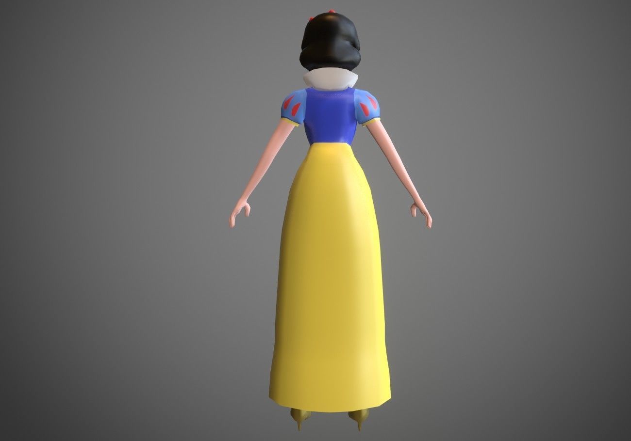 3D model snow white disney princess VR / AR / low-poly | CGTrader