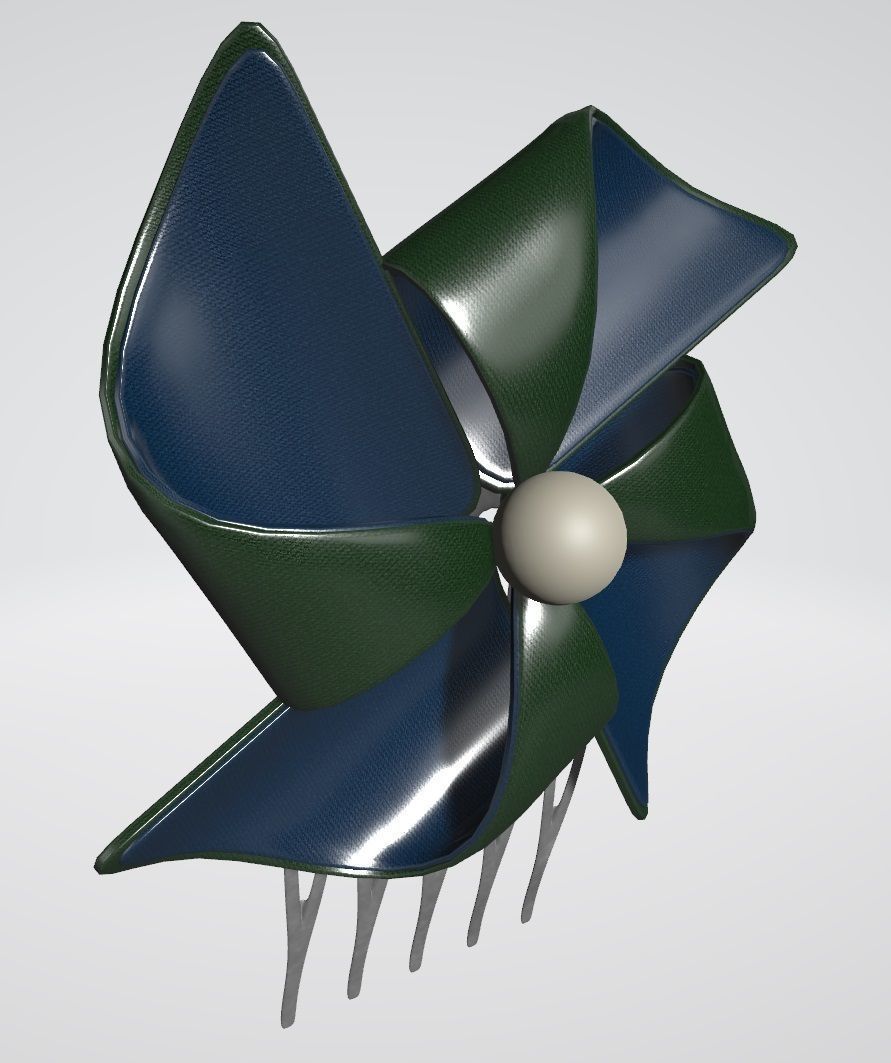 3D model Wind Flower And Wind Flower Shaped Clasp VR / AR / low-poly ...