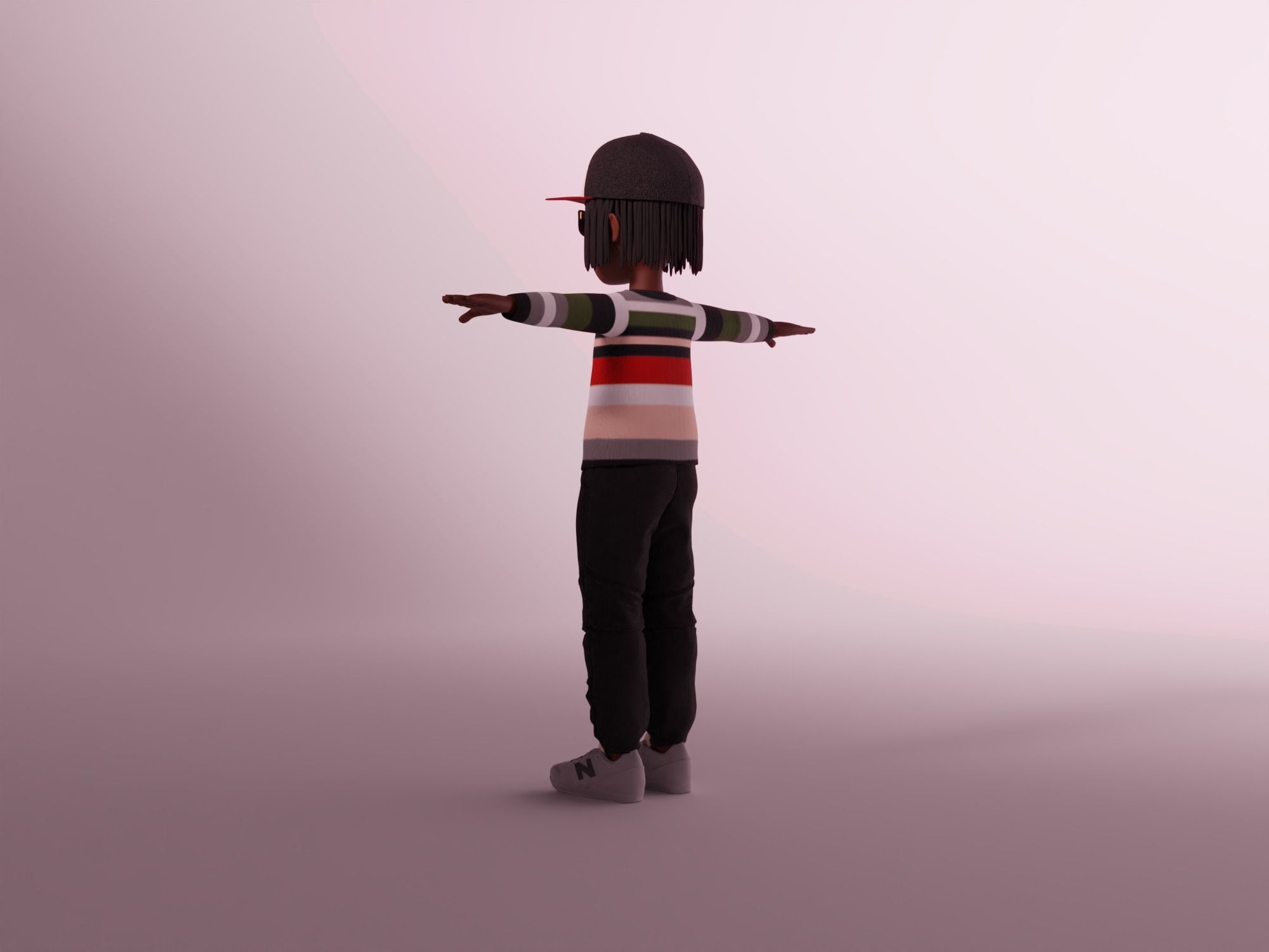 Rap Cartoon Rigged 3d Character 3D model rigged | CGTrader