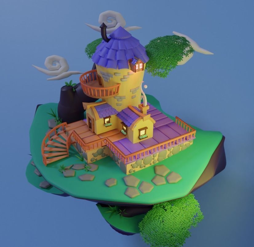 fantacy house 3D model | CGTrader