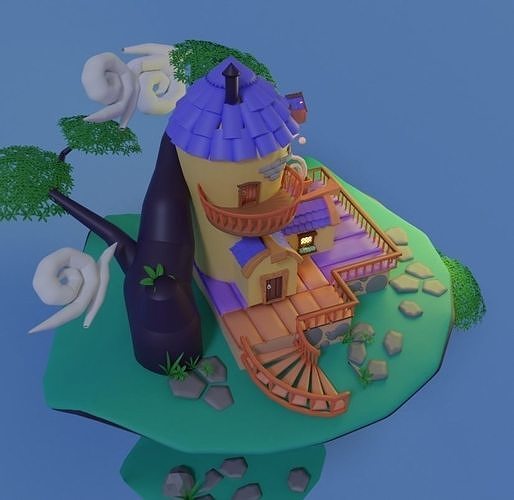 fantacy house 3D model | CGTrader