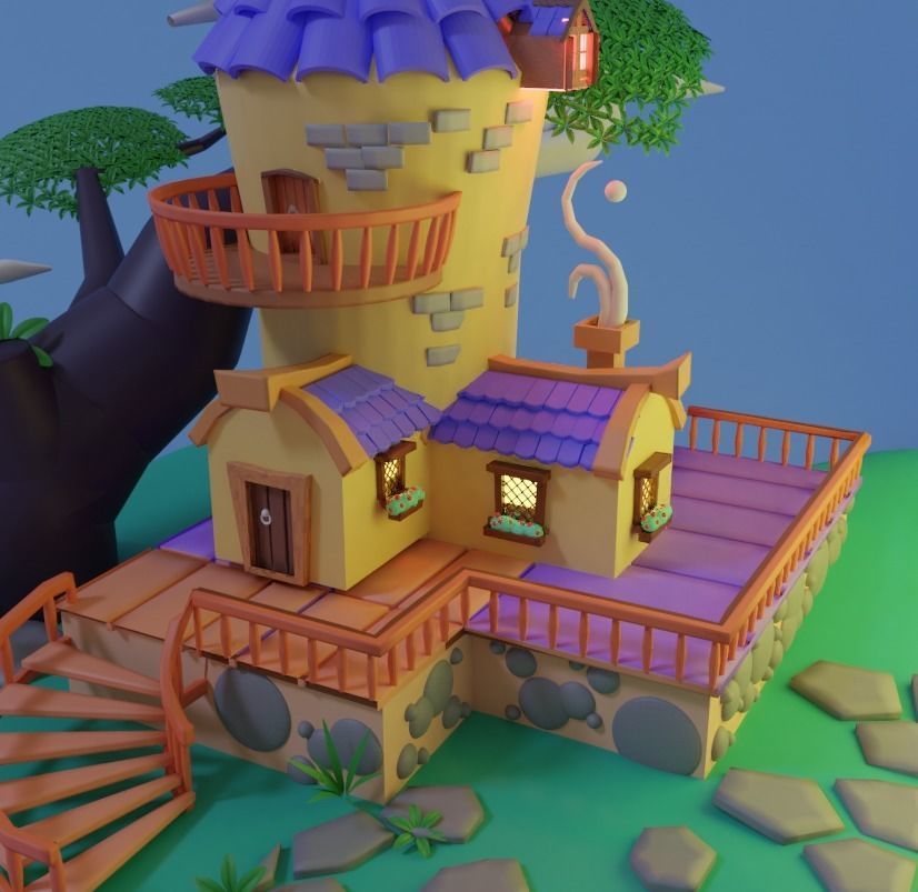 fantacy house 3D model | CGTrader