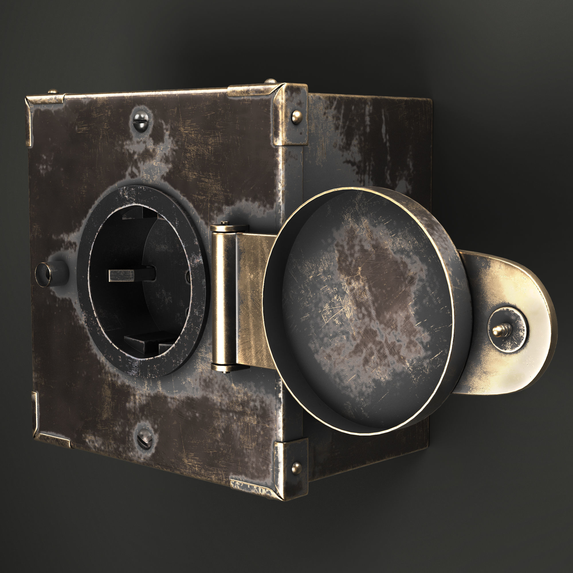 Steampunk socket 3D model | CGTrader