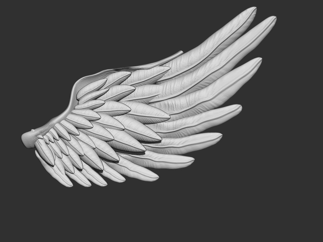 Angel Wings 3D model 3D printable | CGTrader