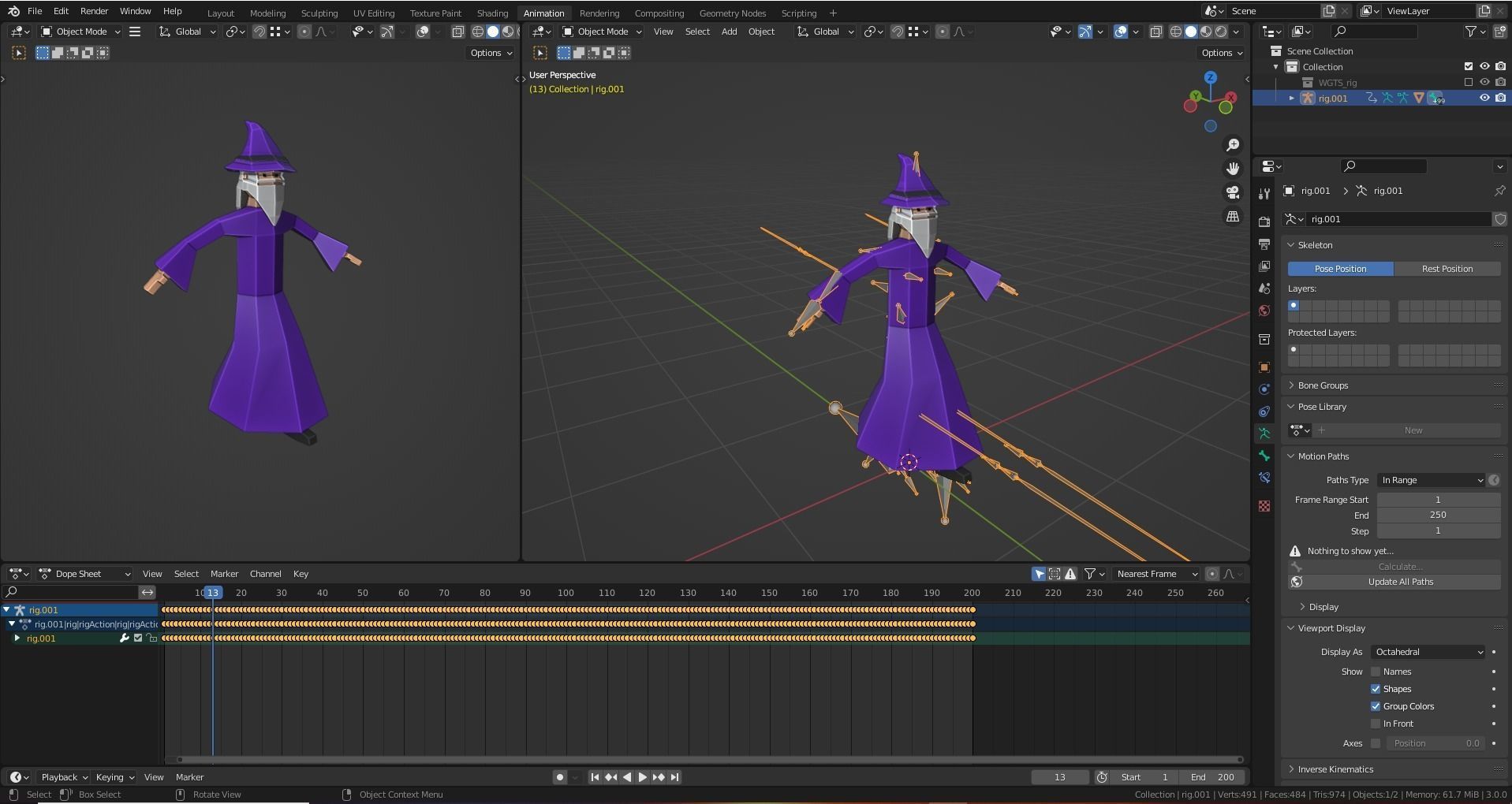 3D model low poly Wizard VR / AR / low-poly | CGTrader
