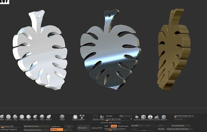 large tropical leaf 3D model 3D printable | CGTrader