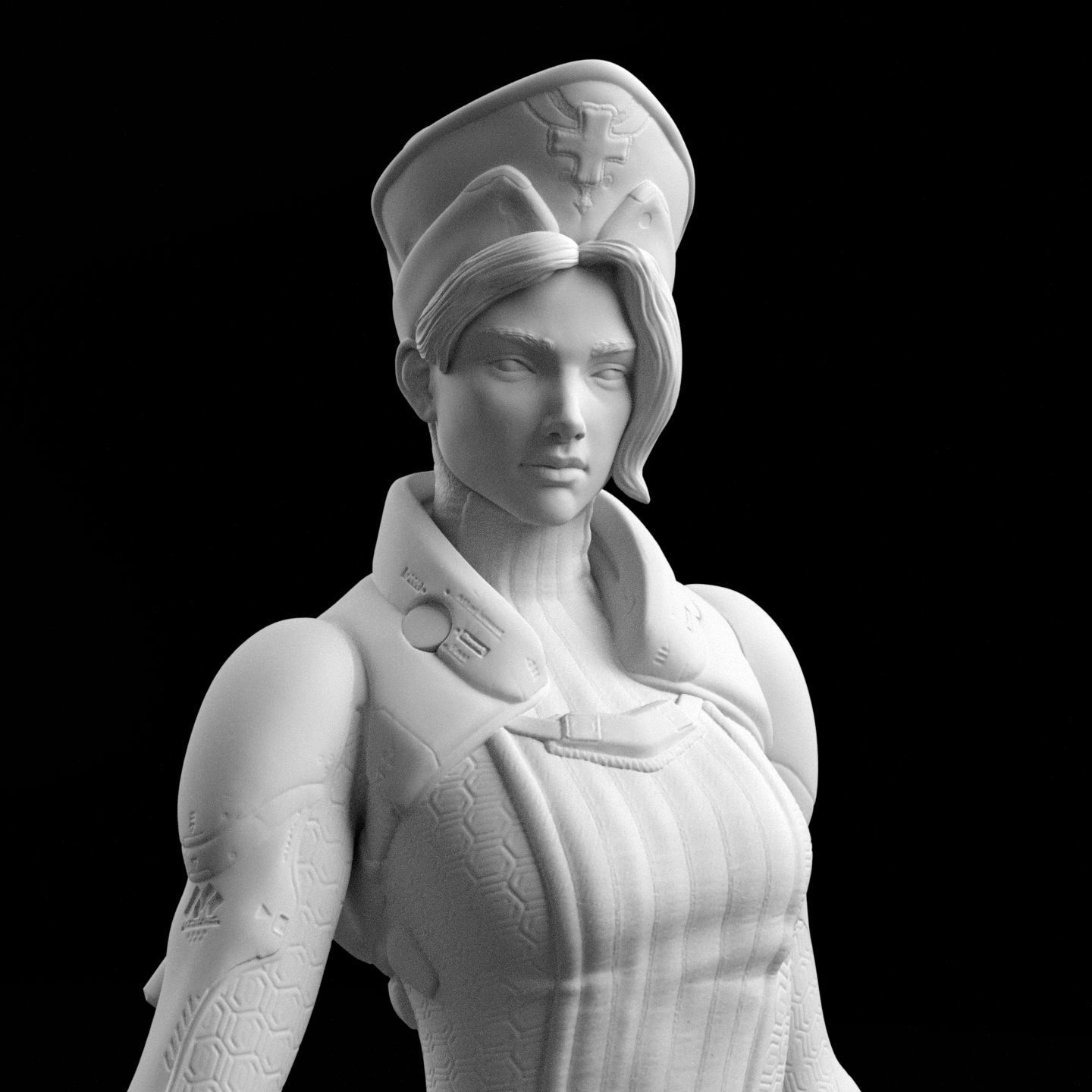 sci-fi medic 3D model 3D printable | CGTrader