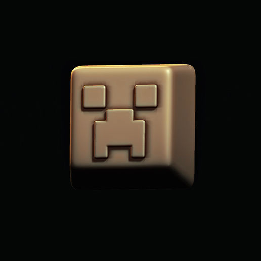 CREEPER MINECRAFT KEYCAPS KEYBOARD 3D model 3D printable | CGTrader
