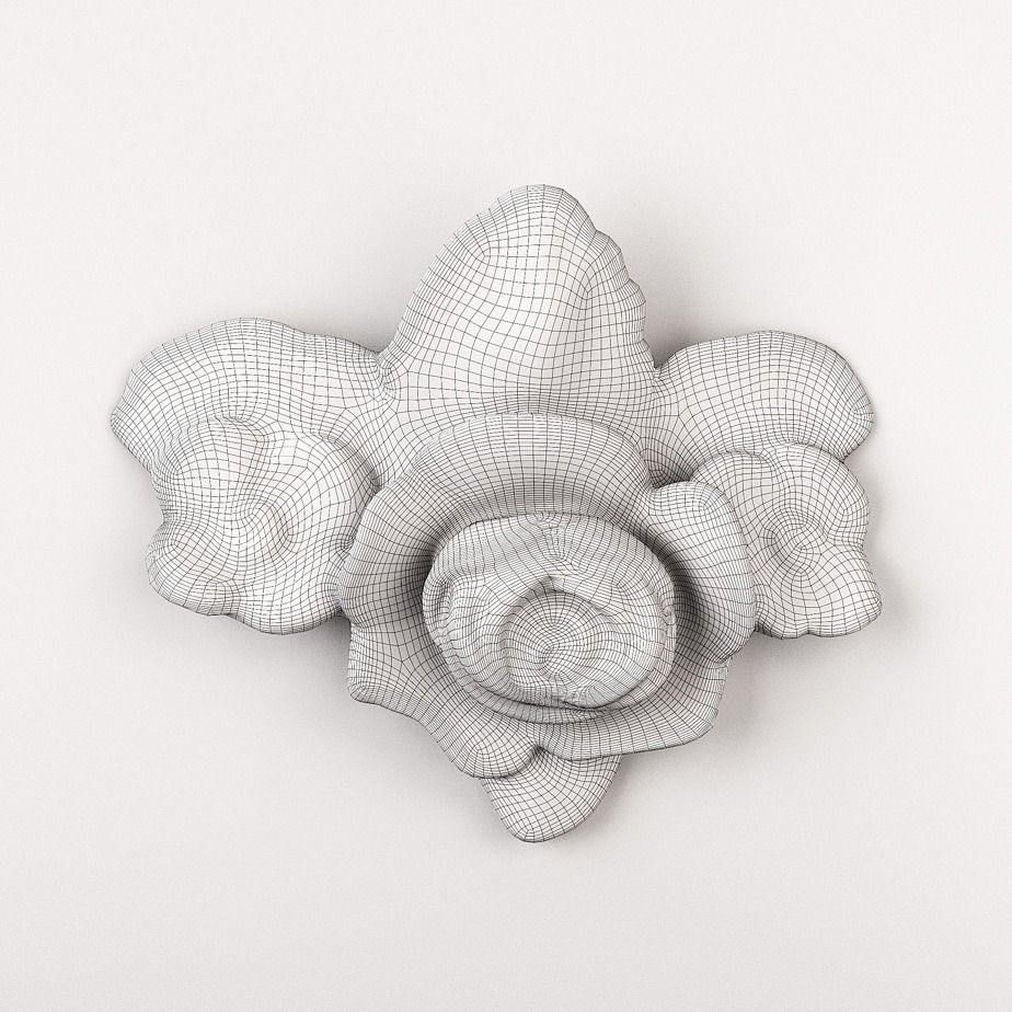 Gypsum rose 3D model | CGTrader
