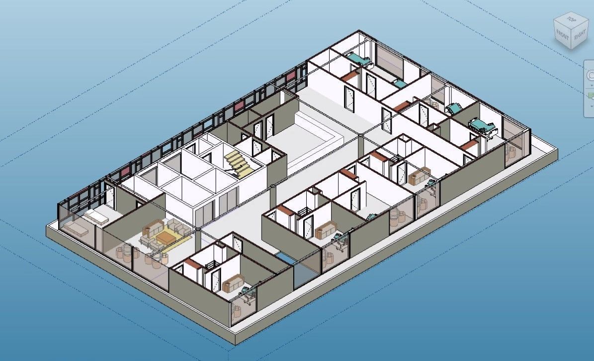 hospital complete revit project 01 3D model | CGTrader