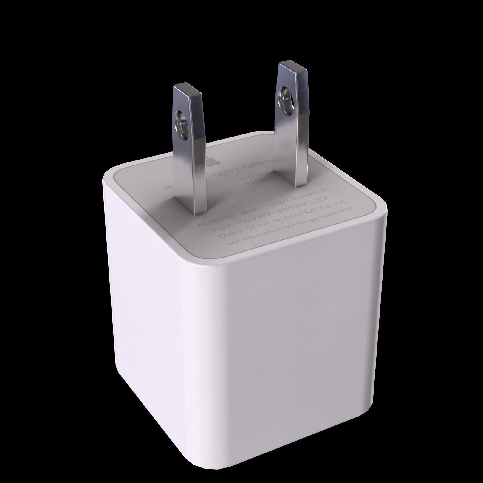 3D model Apple Cube Charger VR / AR / low-poly | CGTrader