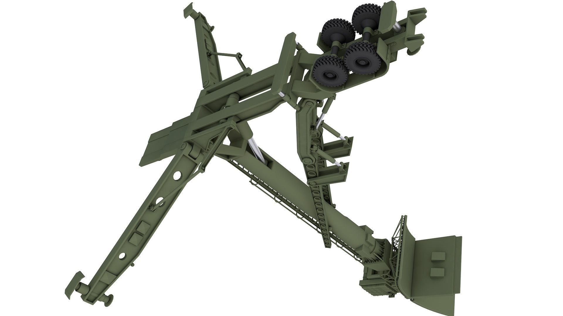 Clam Shell Mast Radar 3D model | CGTrader