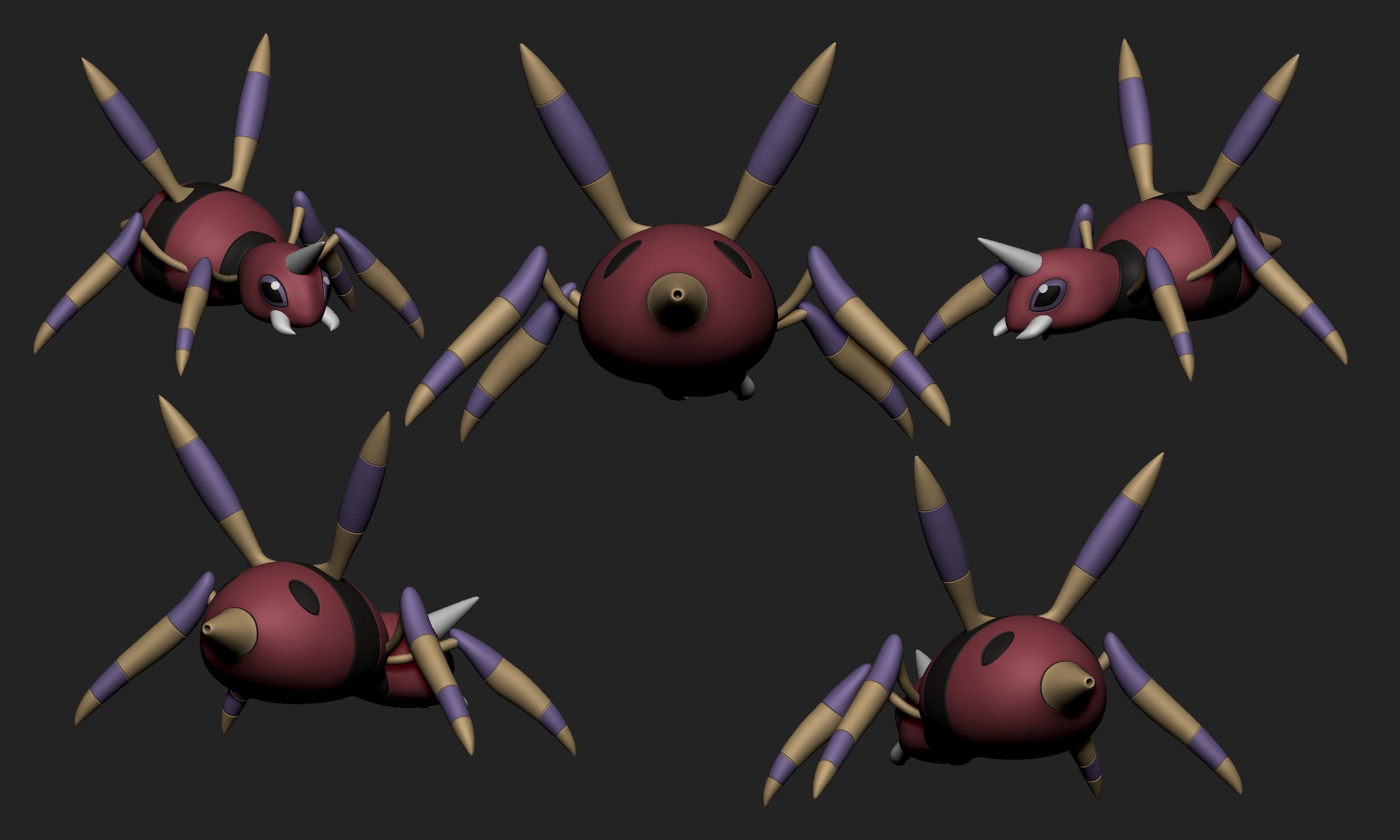 Pokemon - Ariados 3D model 3D printable | CGTrader