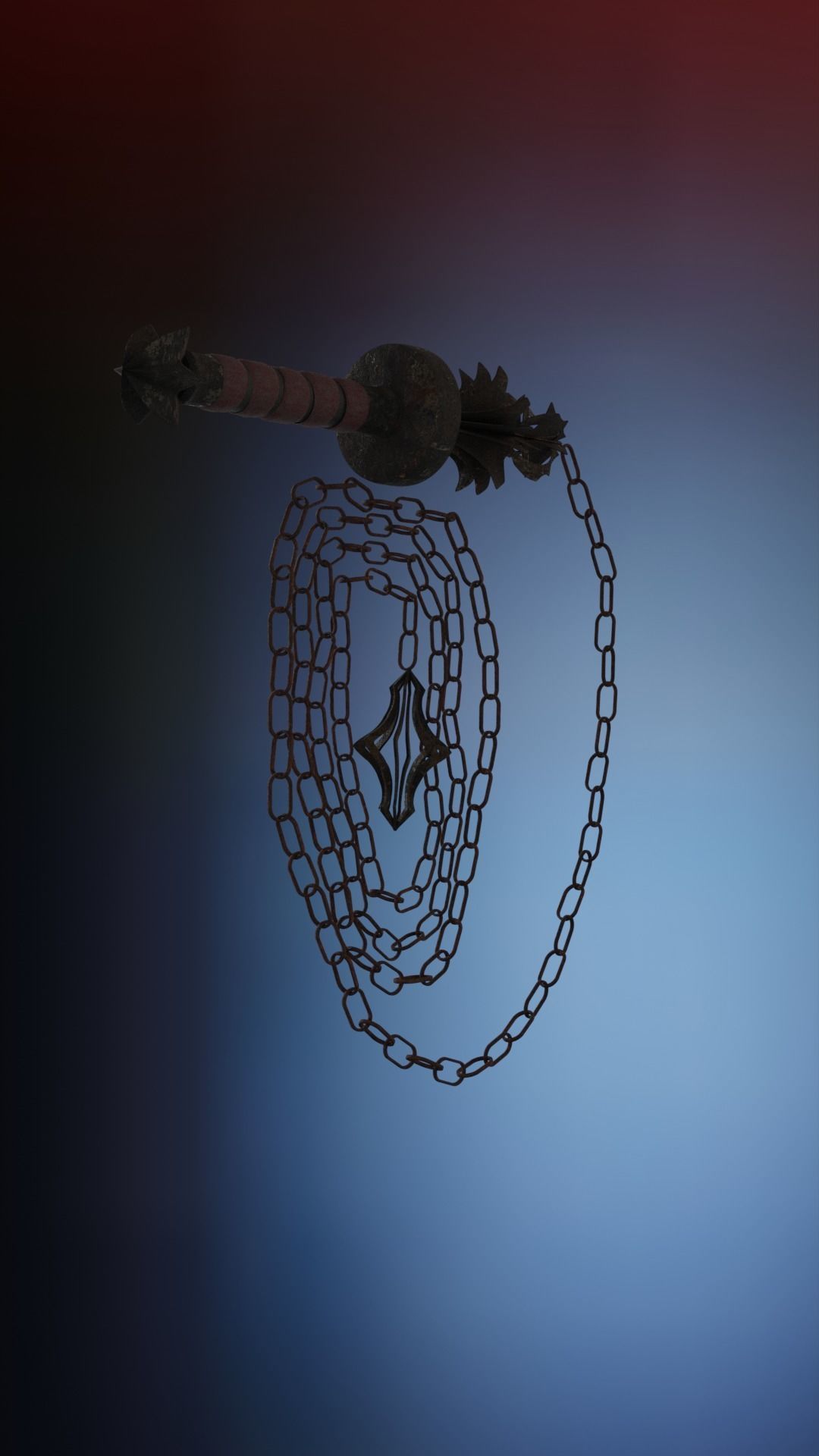 Morningstar whip - Ancient medieval weapon 3D model | CGTrader