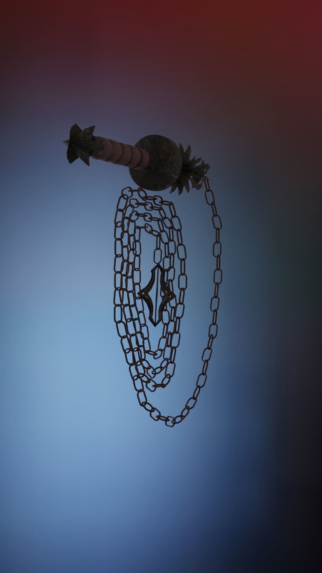 Morningstar whip - Ancient medieval weapon 3D model | CGTrader