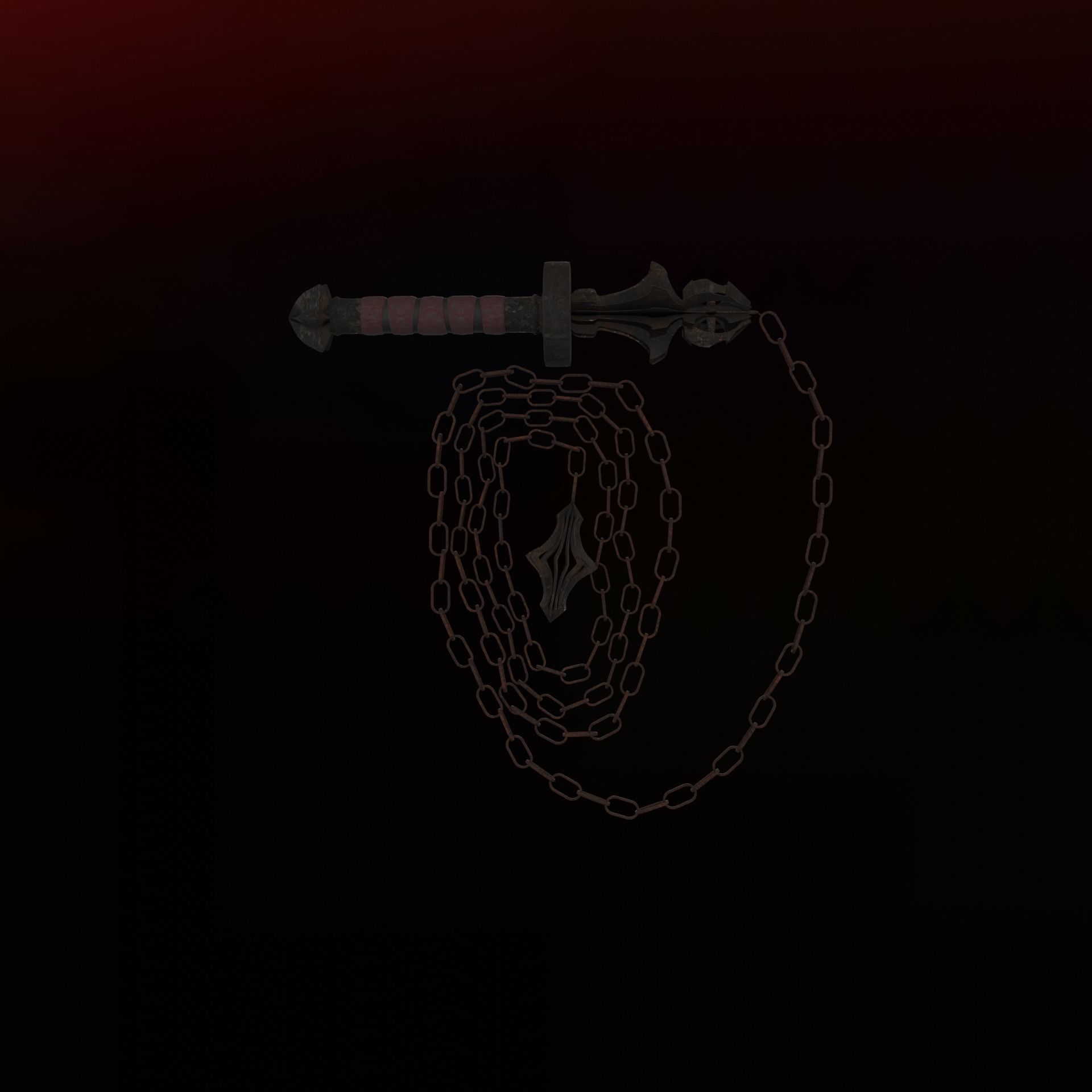 Morningstar whip - Ancient medieval weapon 3D model | CGTrader