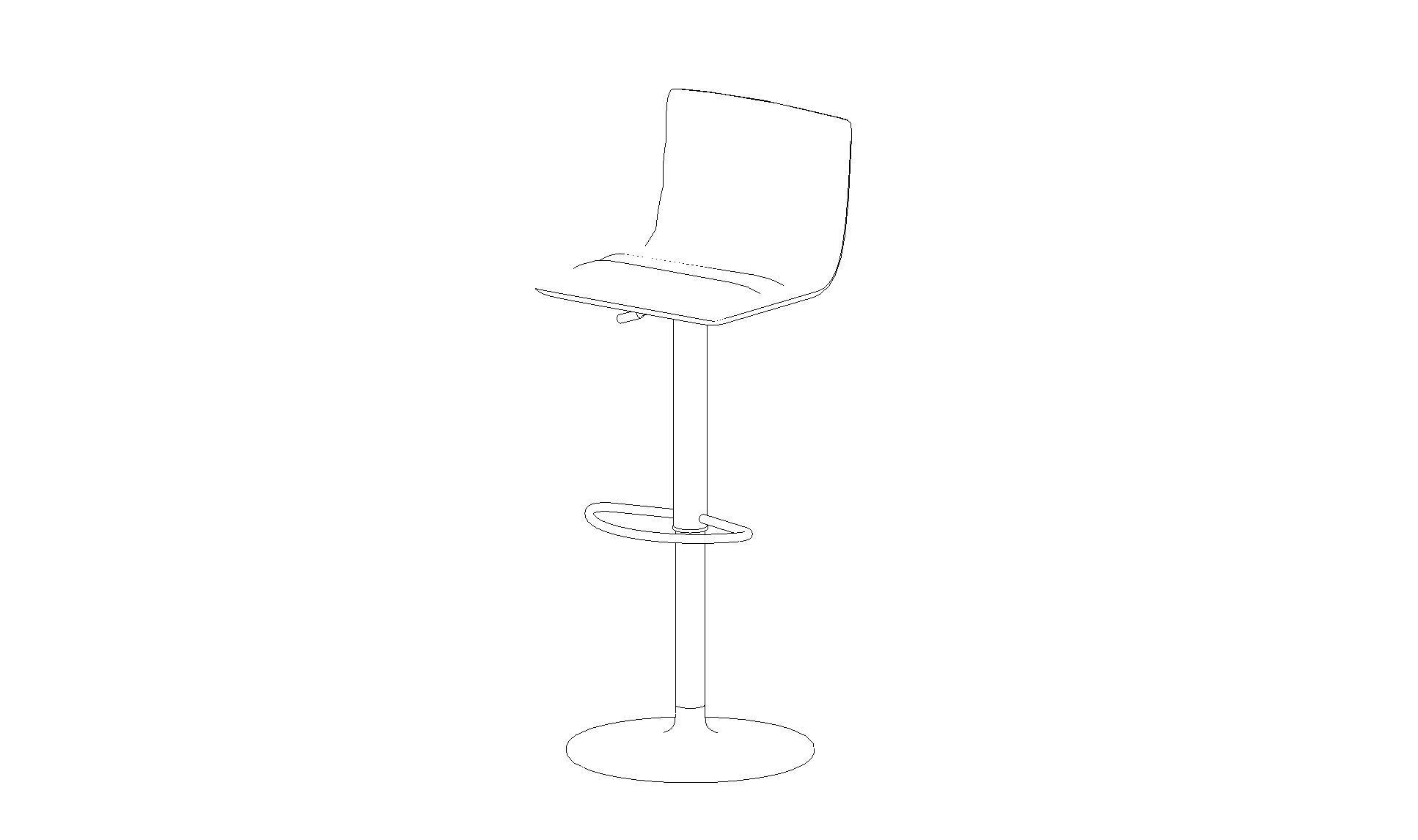 Stool Family for Revit 3D model | CGTrader