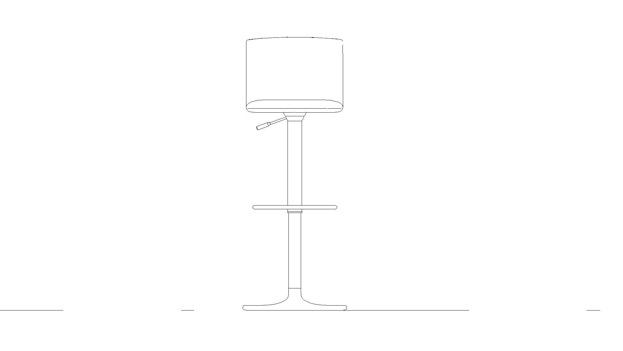 Stool Family for Revit 3D model | CGTrader