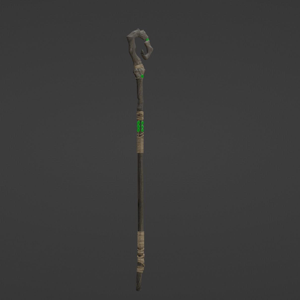 mystic staff 3D model | CGTrader