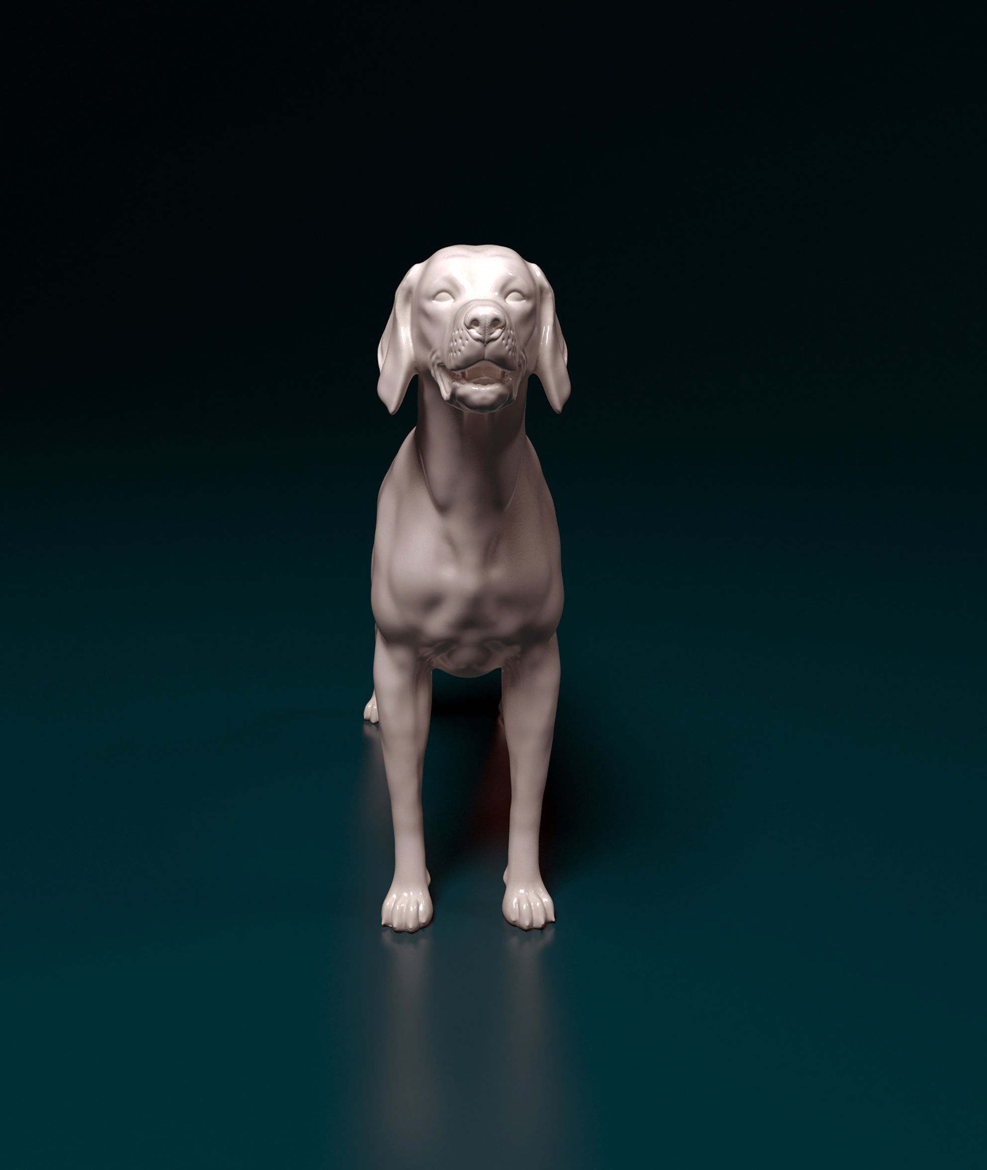 English Pointer 3D model 3D printable | CGTrader