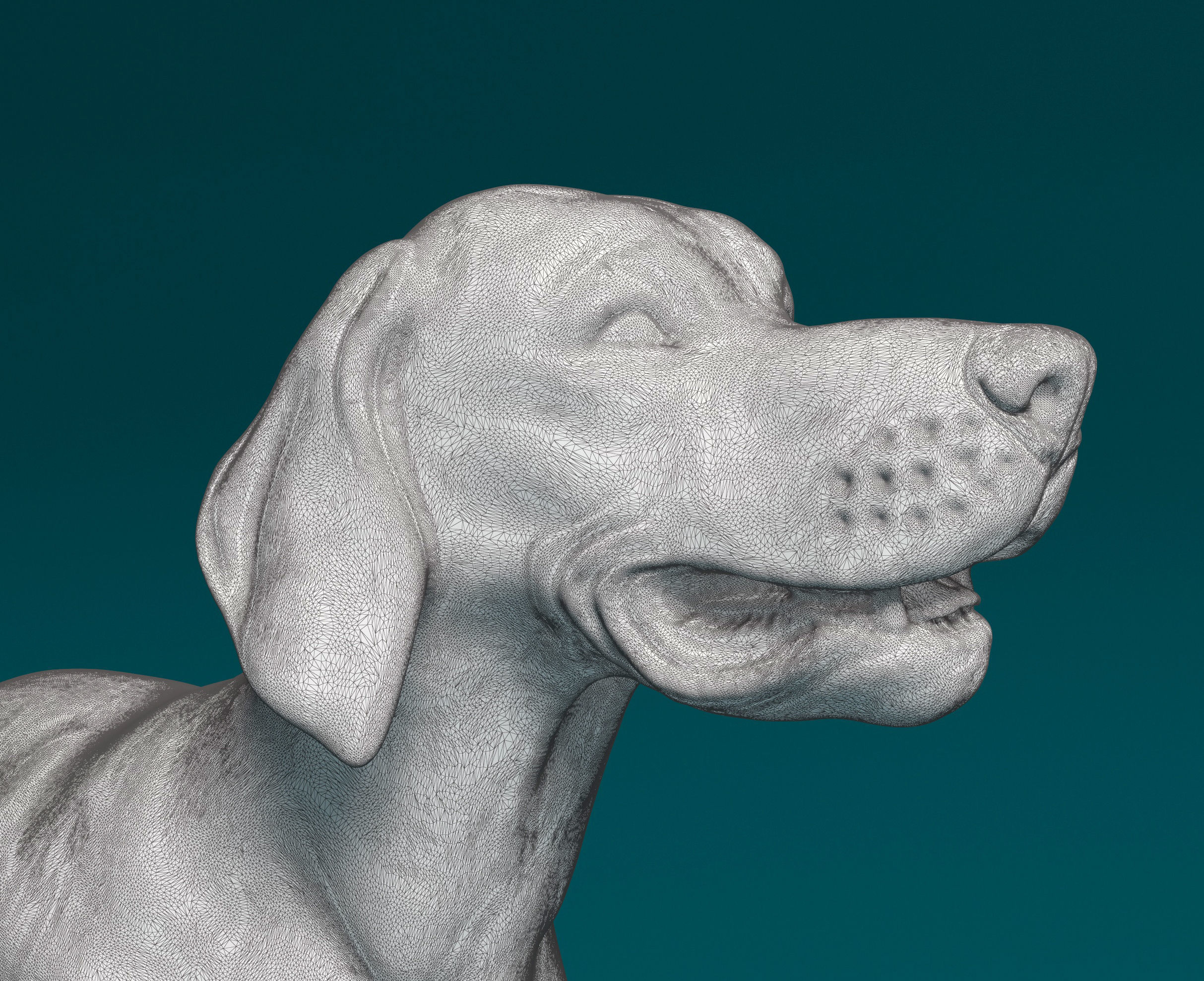 English Pointer 3D model 3D printable | CGTrader