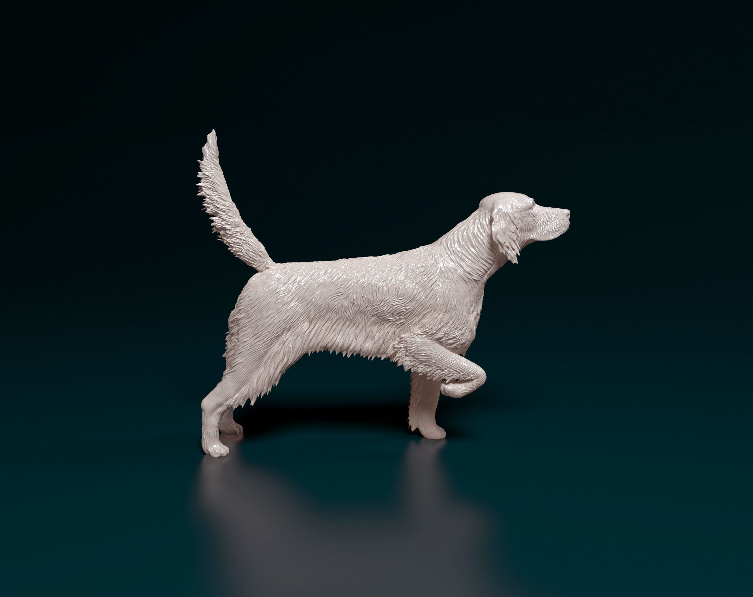 English Setter 3D model 3D printable | CGTrader