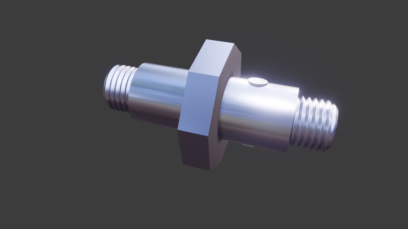 Thread Bearing Shaft 3D model | CGTrader