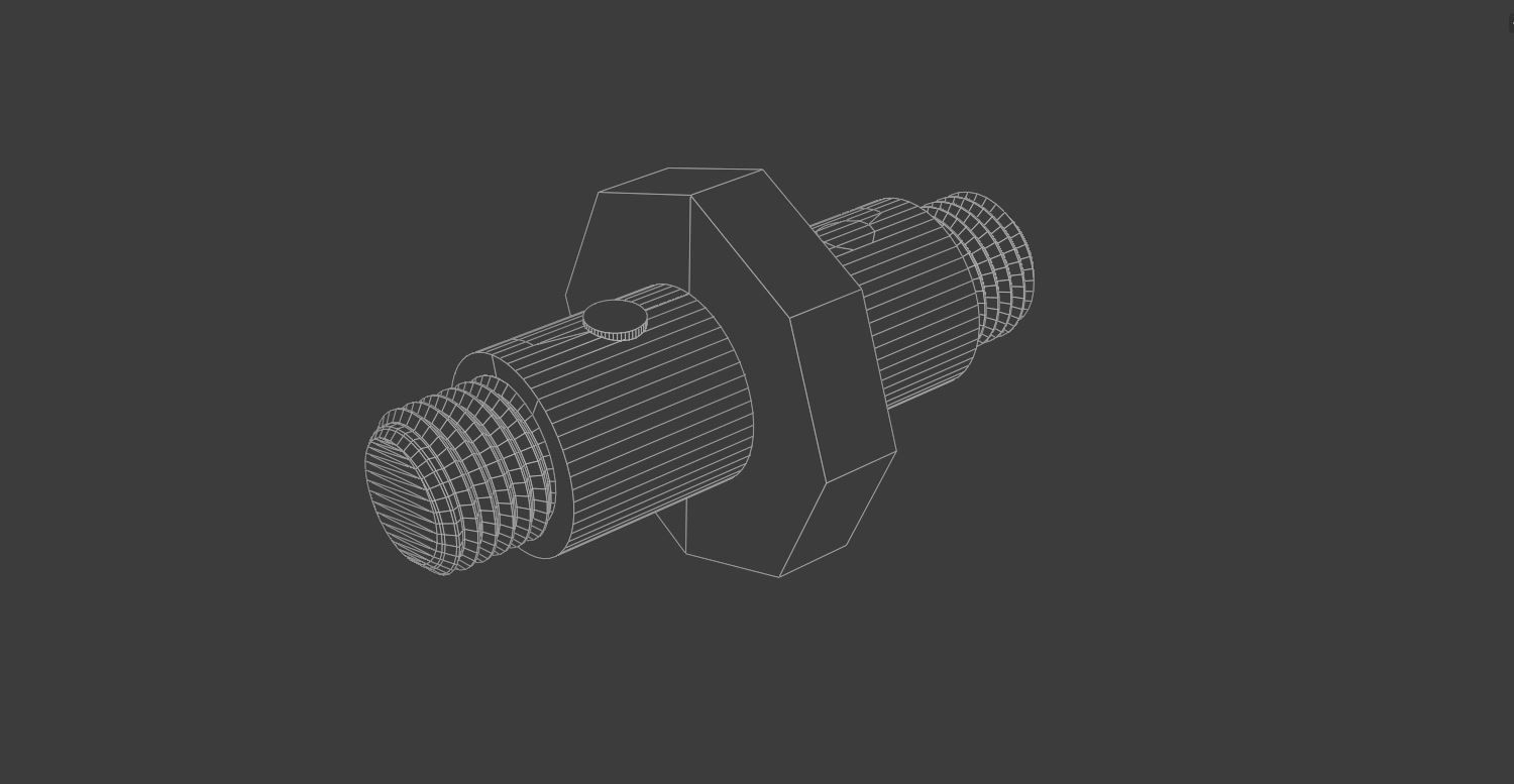 Thread Bearing Shaft 3D model | CGTrader