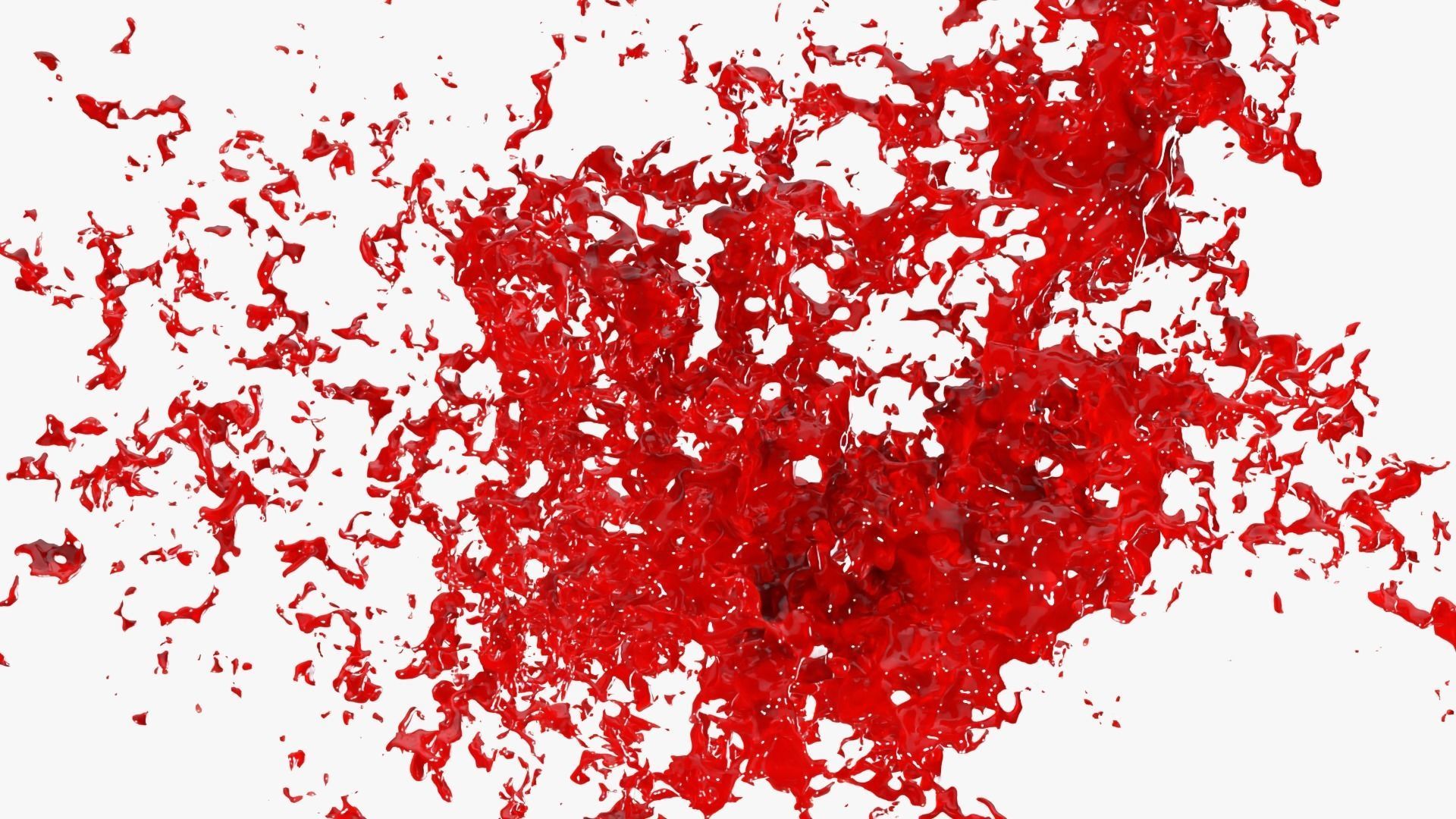 Blood Burst Static 6 3D model | CGTrader