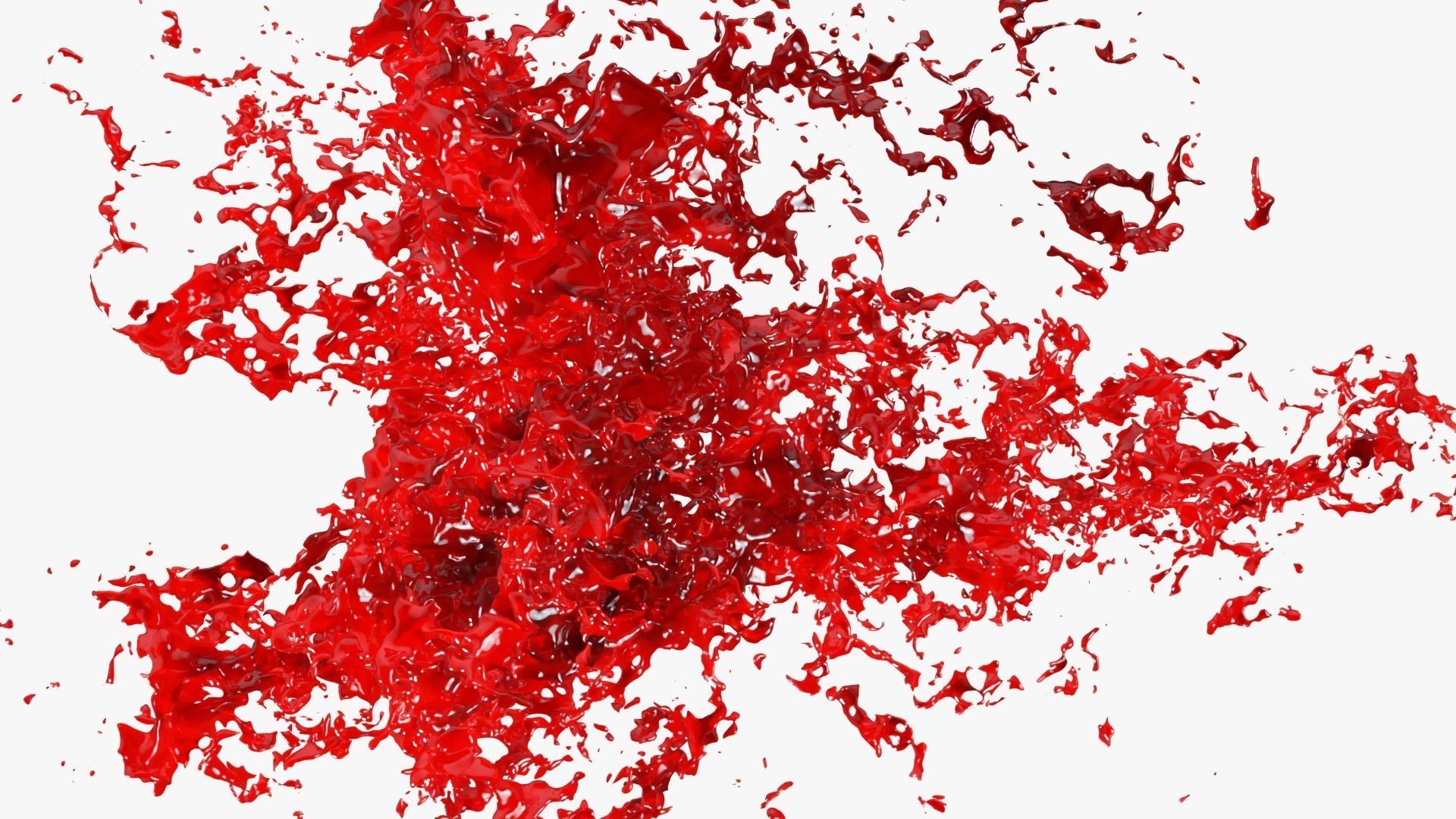 Blood Burst Static 6 3D model | CGTrader
