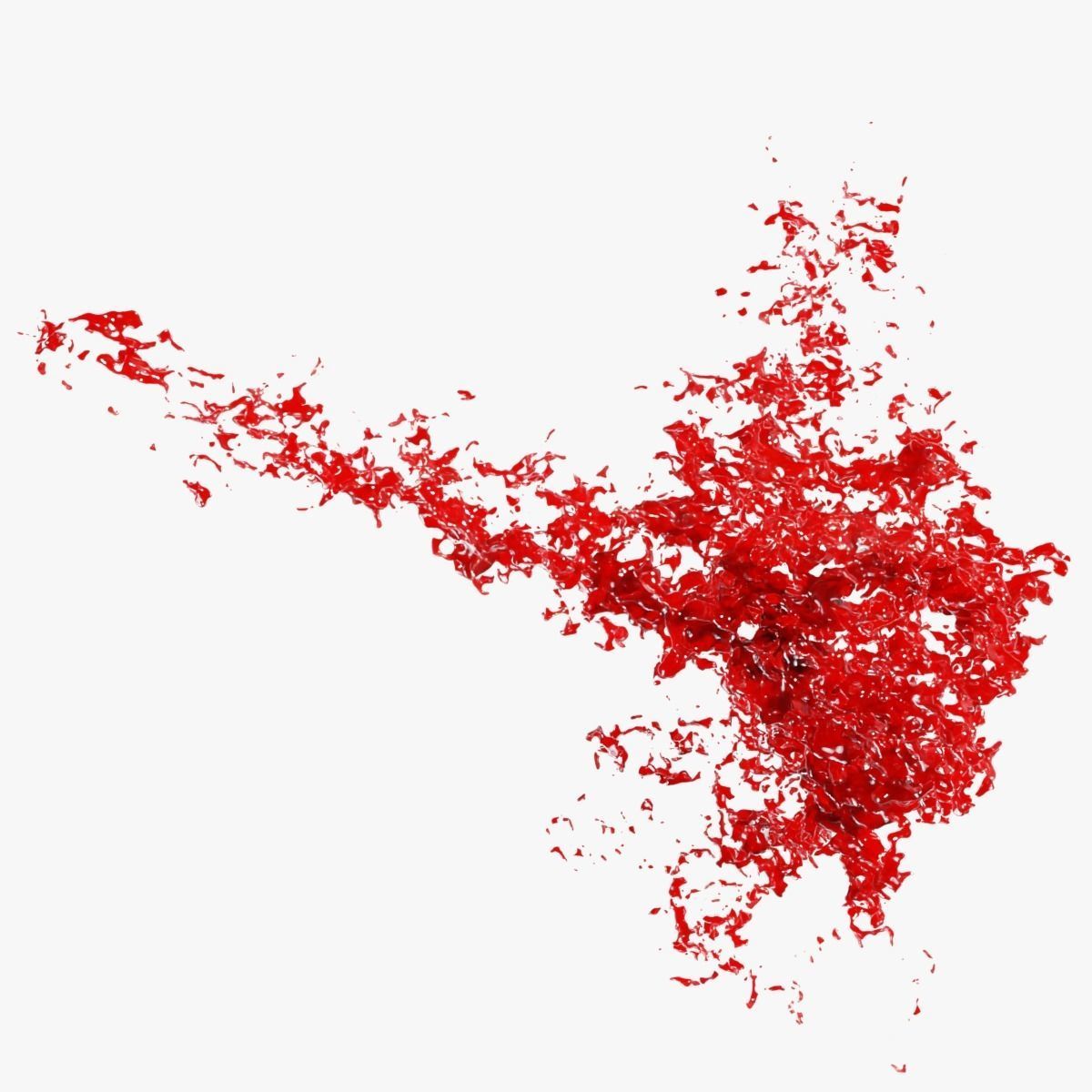 Blood Burst Static 4 3D model | CGTrader