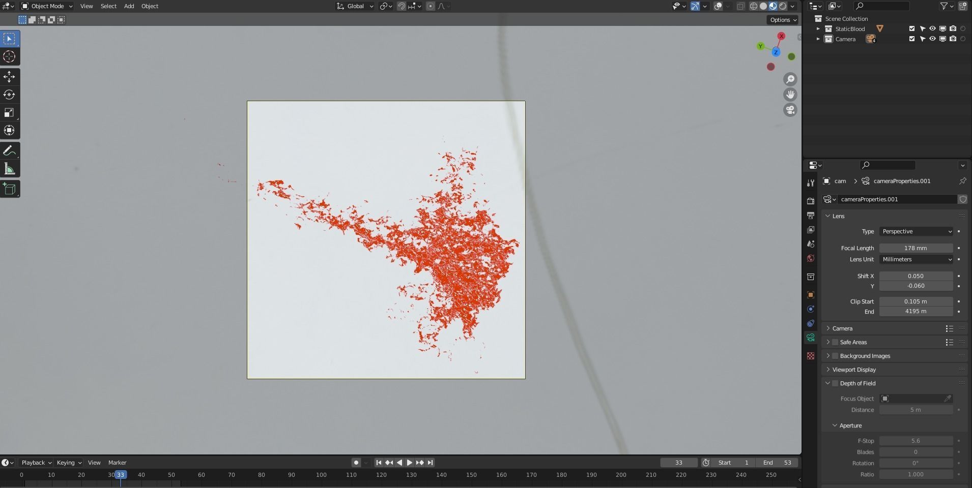 Blood Burst Static 4 3D model | CGTrader