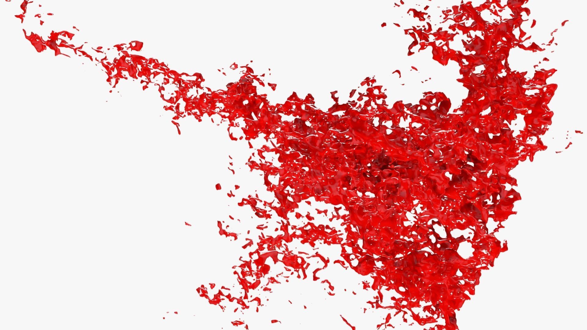 Blood Burst Static 4 3D model | CGTrader