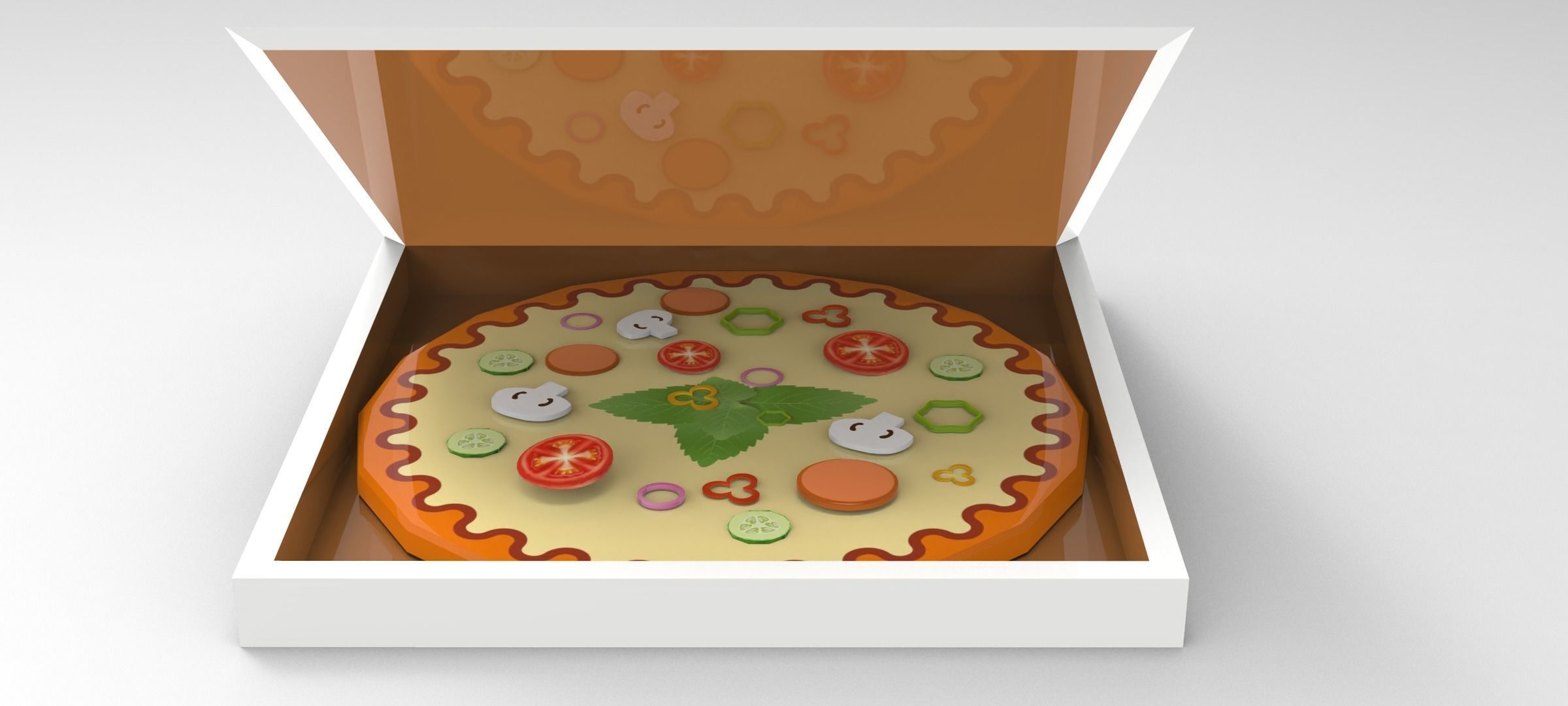Pizza Box free VR / AR / low-poly 3D model | CGTrader