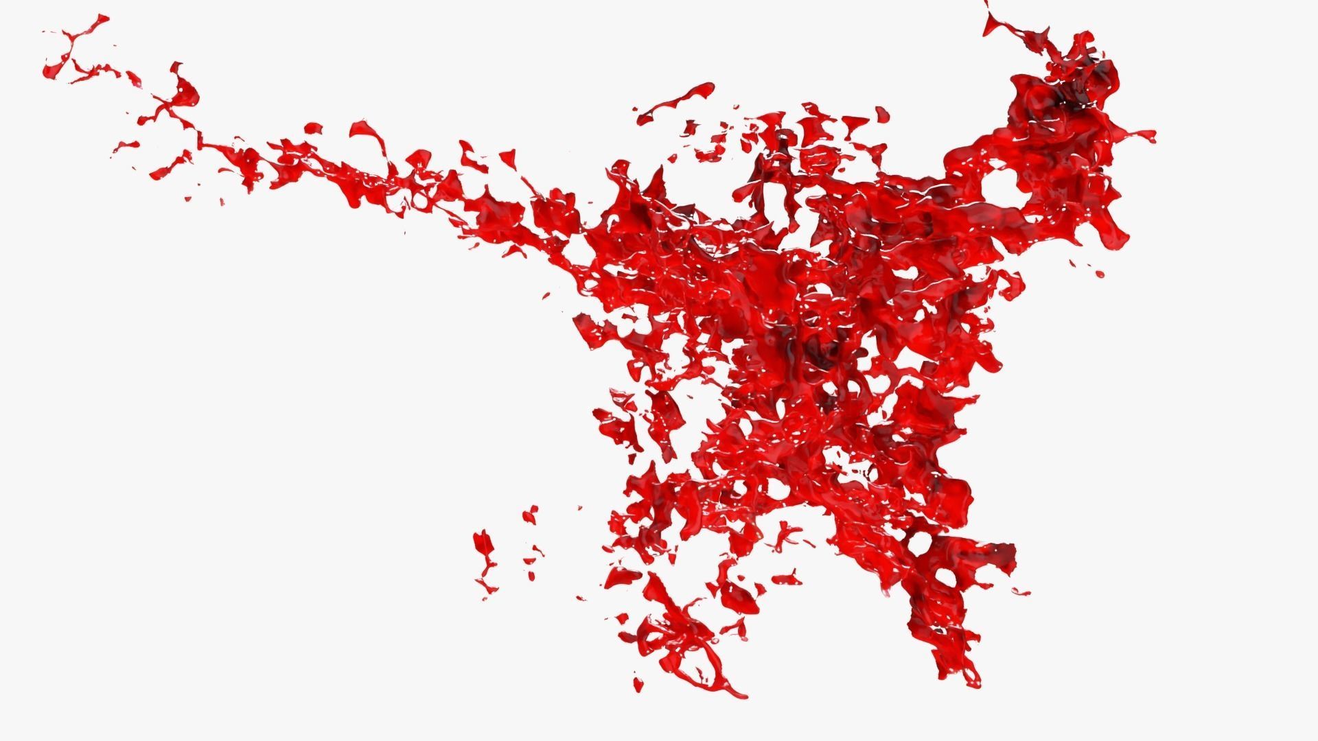 Blood Burst Static 2 3D model | CGTrader