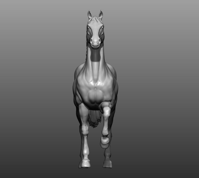 Horse running 3D model 3D printable | CGTrader