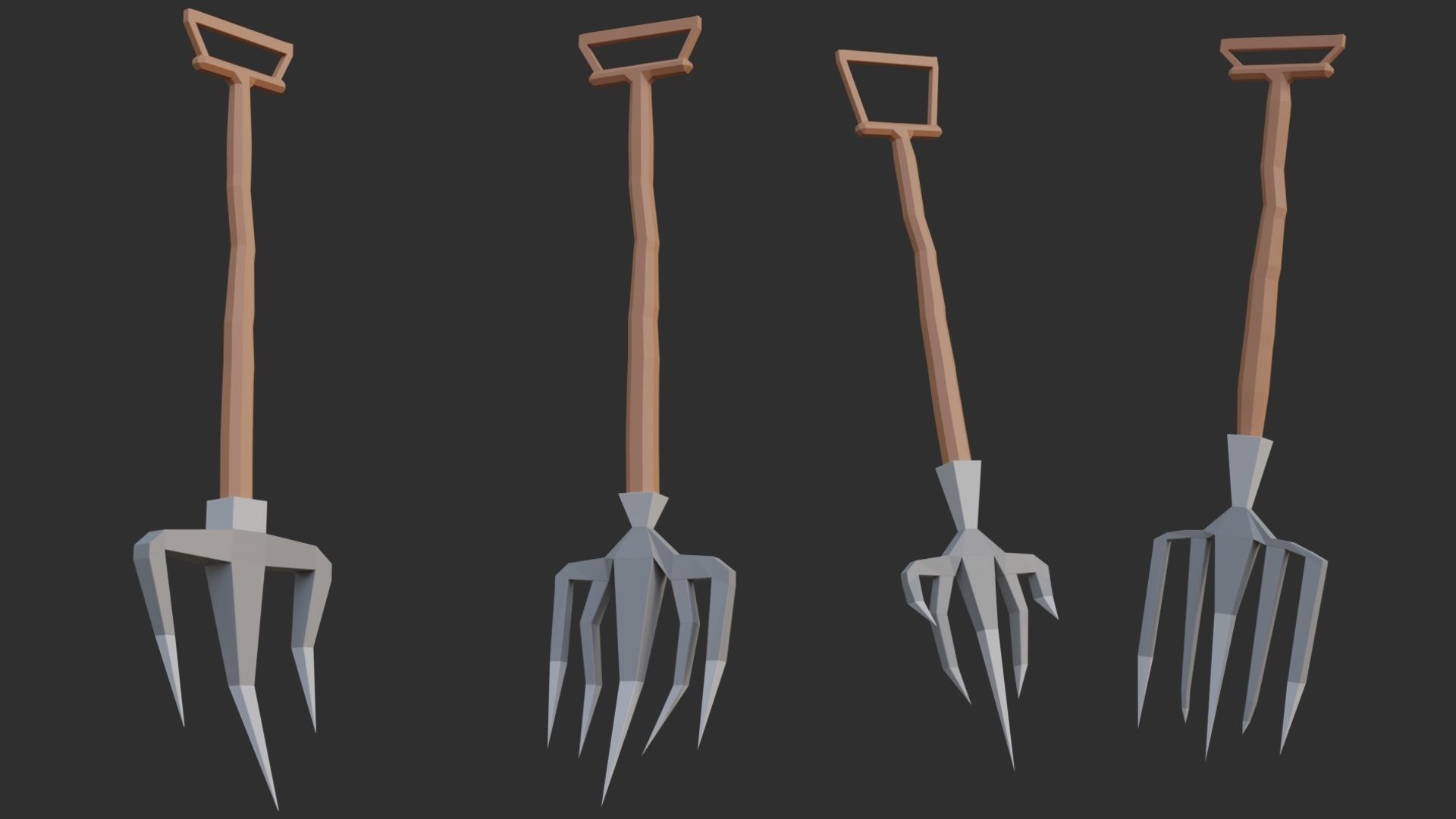 3D model Low Poly Tools Pack VR / AR / low-poly | CGTrader