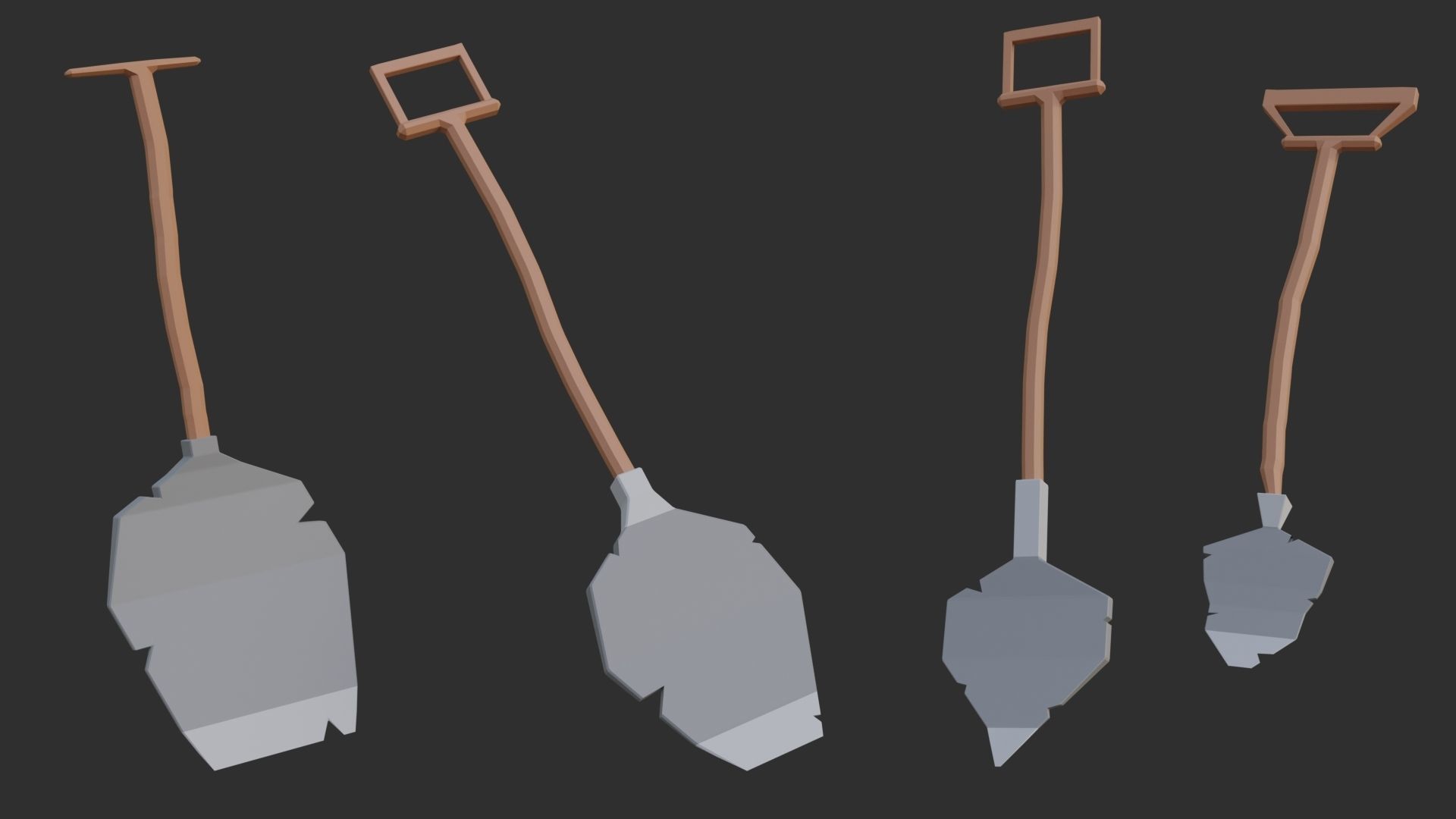 3D model Low Poly Tools Pack VR / AR / low-poly | CGTrader