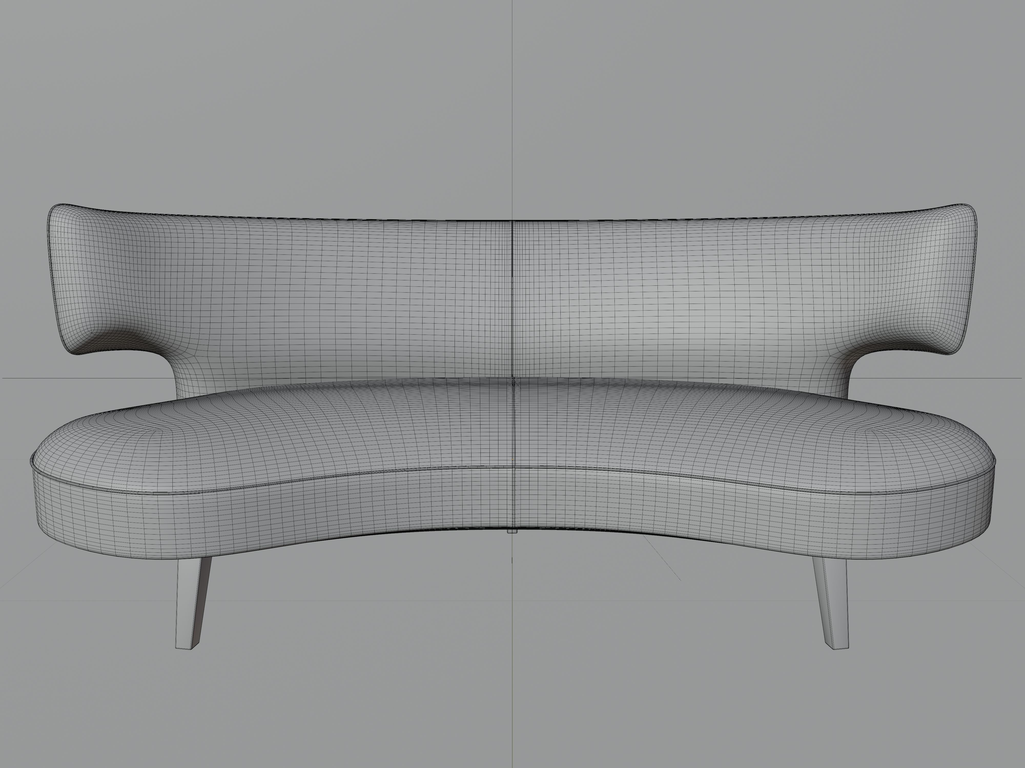 Flexform D20 sofa 3D model | CGTrader