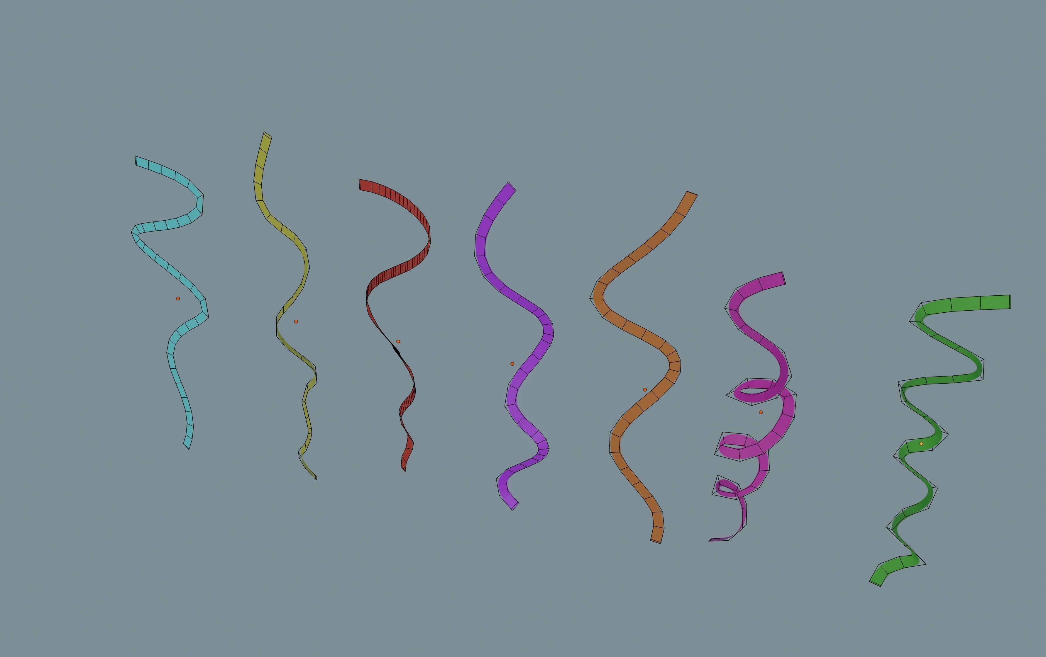 Streamers 3D model | CGTrader