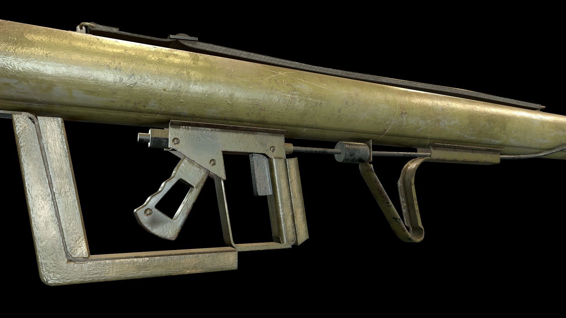 3D model Panzerschrek - German WW2 Rocket launcher VR / AR / low-poly ...