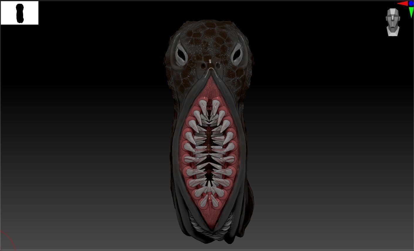 Alien Monster Worm 3D model | CGTrader