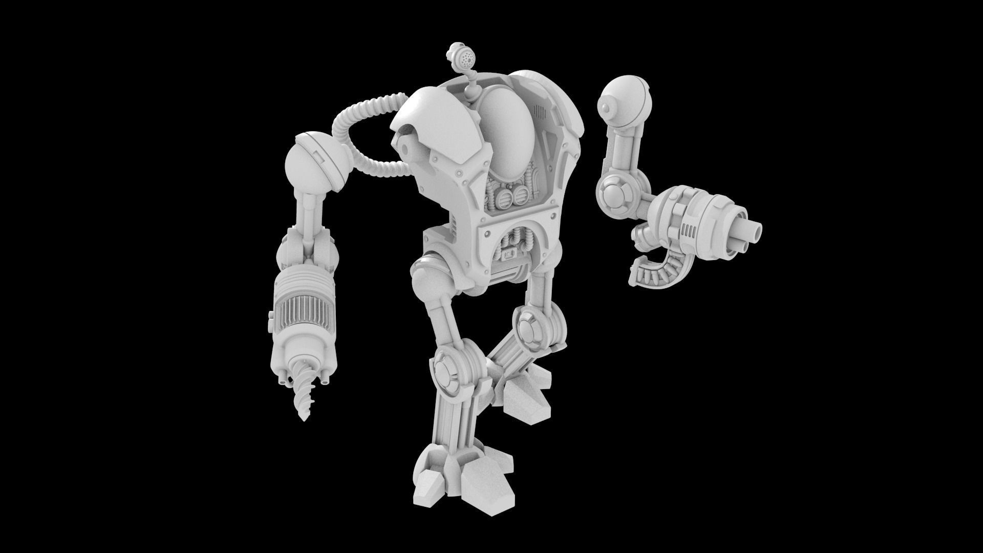BIPED VEHICLE - 3D PRINTING MODEL 3D model 3D printable | CGTrader