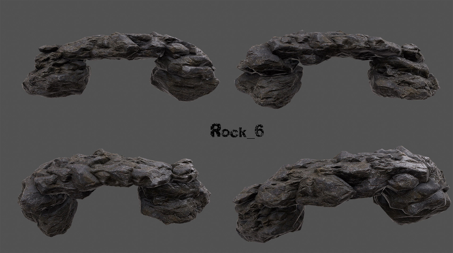 3D model Rock set 005 VR / AR / low-poly | CGTrader