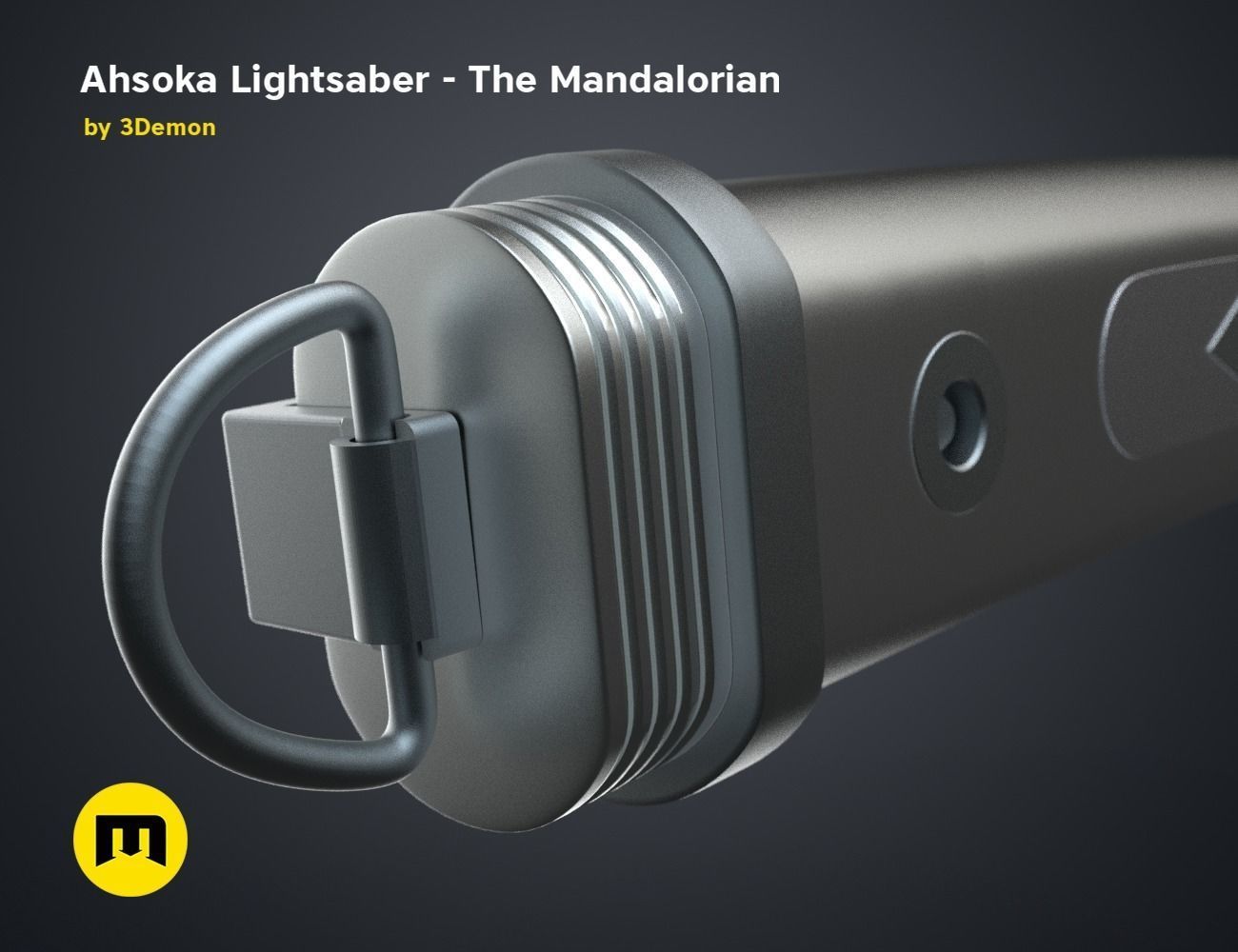 Ahsoka Short Lightsaber - The Mandalorian 3D model 3D printable | CGTrader