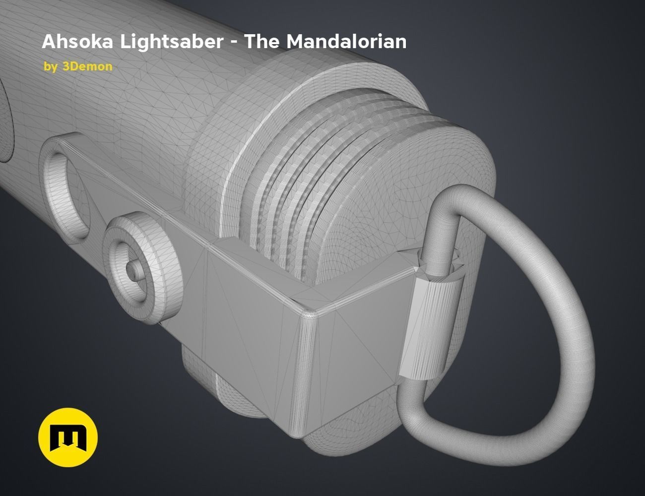 Ahsoka Short Lightsaber - The Mandalorian 3D model 3D printable | CGTrader
