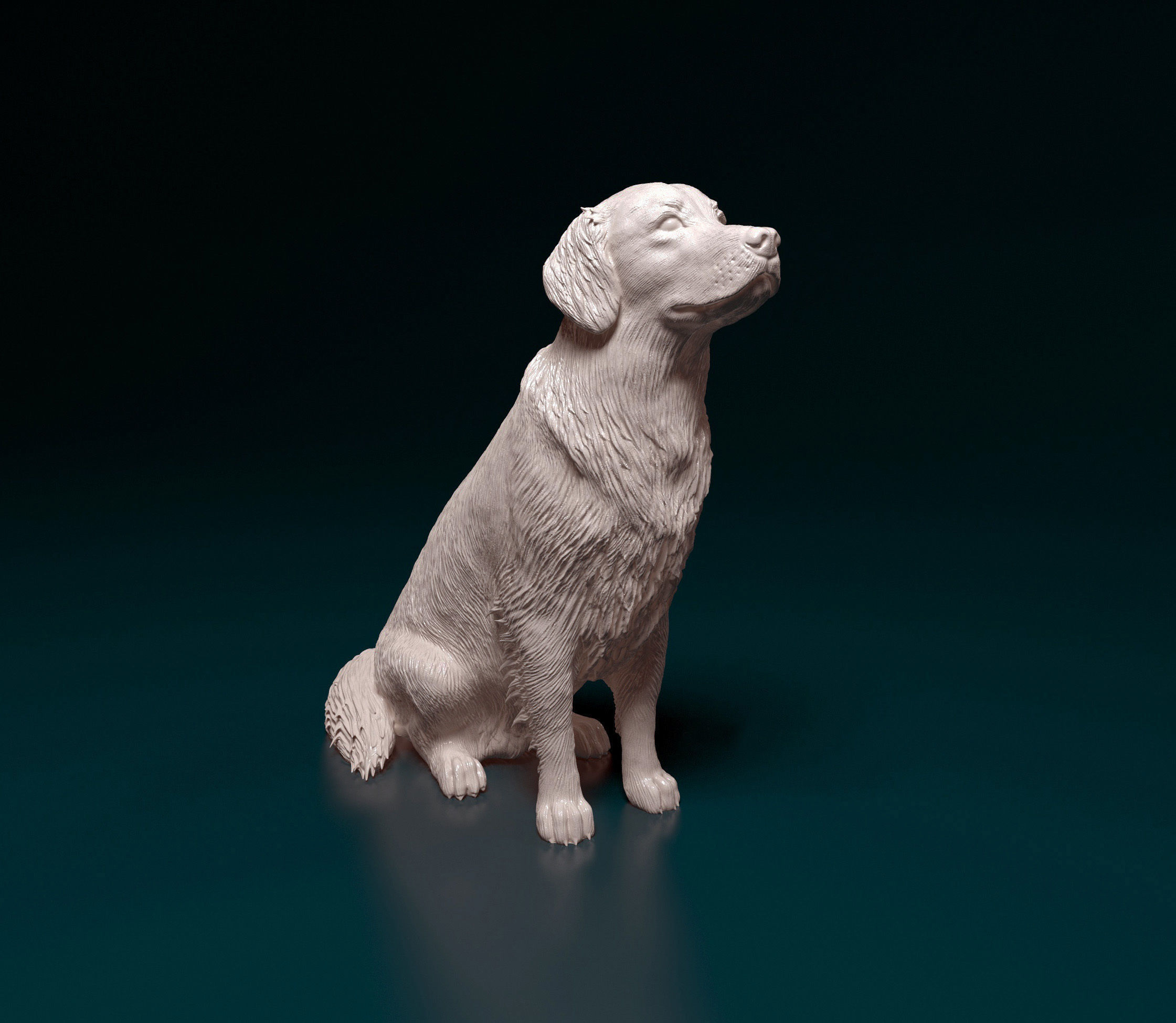 Golden Retriever 3D model 3D printable | CGTrader